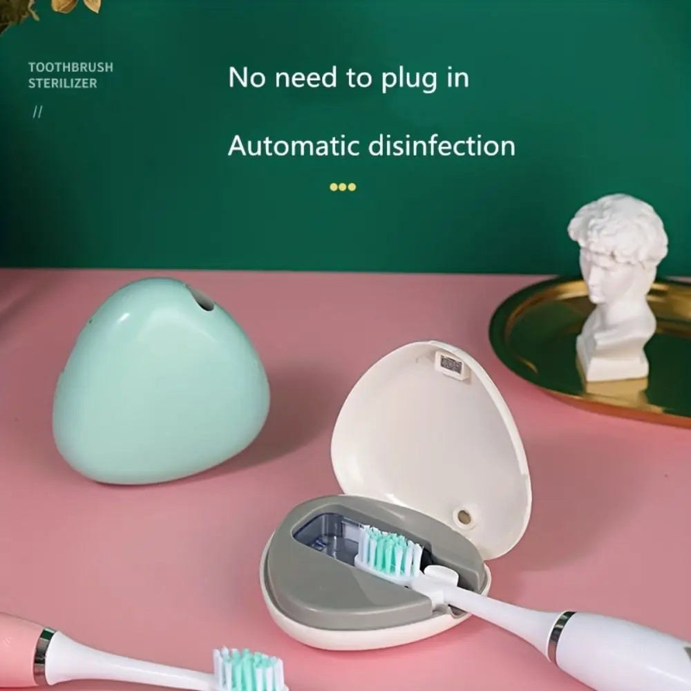 Portable Blue Light UV Toothbrush Sanitizer & Sterilizer for Toothbrush ...