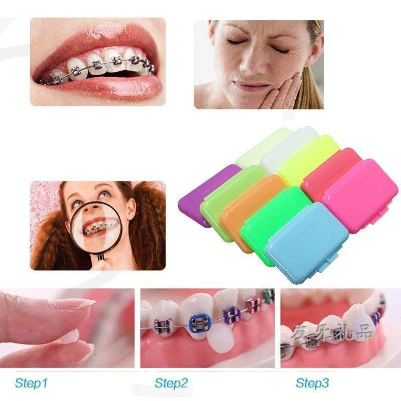 Orthodontic Braces Wax – 5 Box Fruit Flavored | Pain Relief & Oral ...