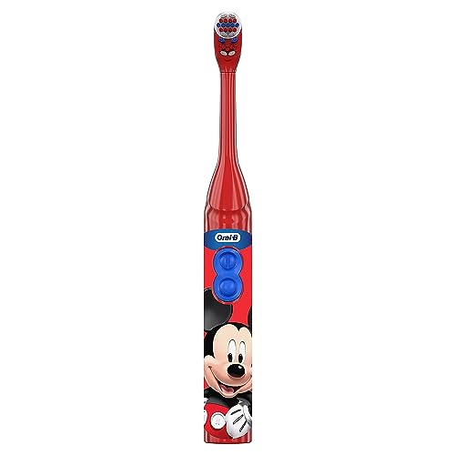 Oral-B Kid's Battery Toothbrush Featuring Disney's Mickey Mouse, Soft ...