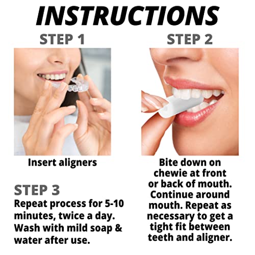 IXO Aligner Seater Chewies for Invisalign Trays - 10-Pack, Unscented ...